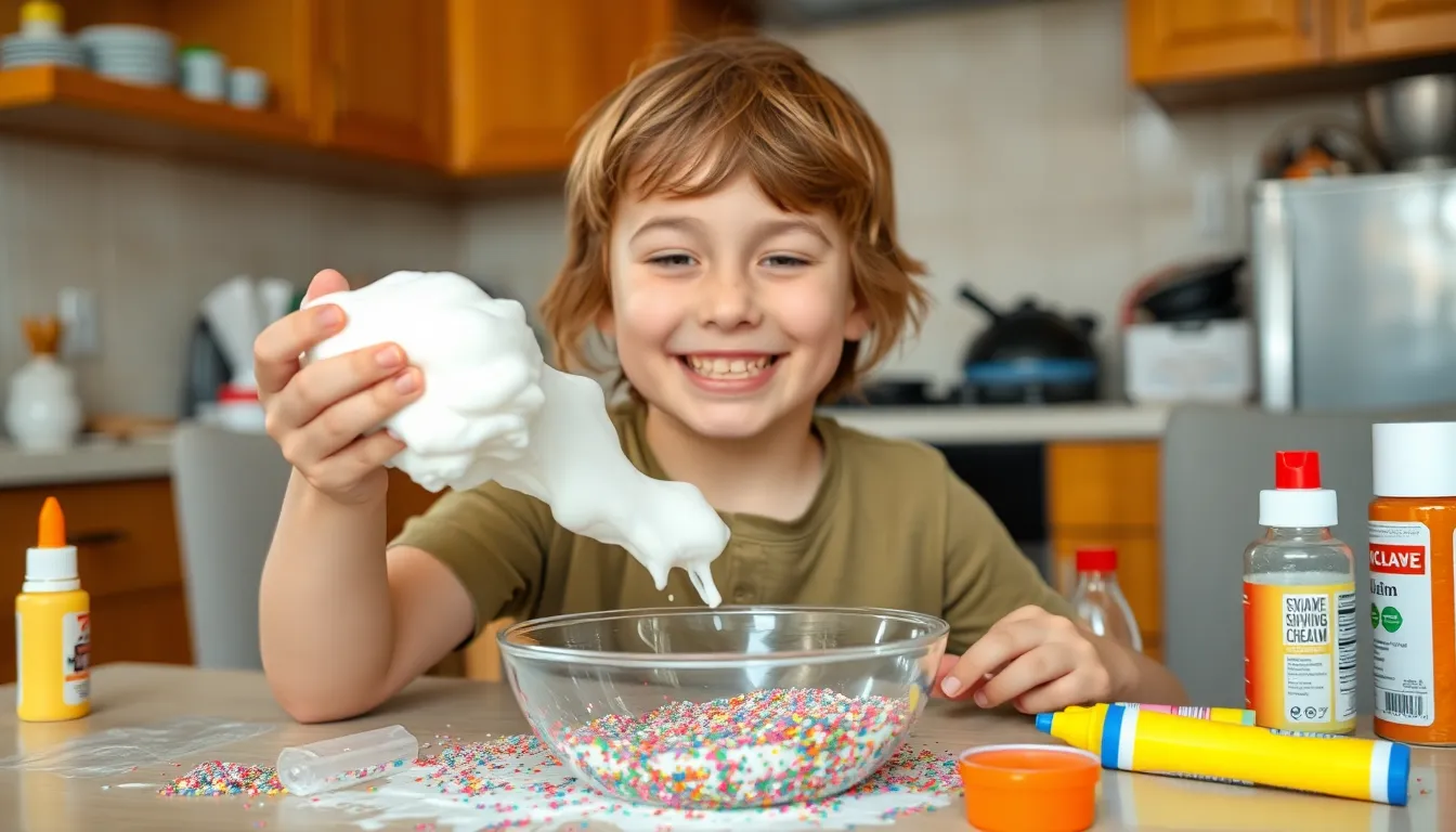 Easy Slime Recipe with Shaving Cream: Fluffy Fun for Kids and Adults ...
